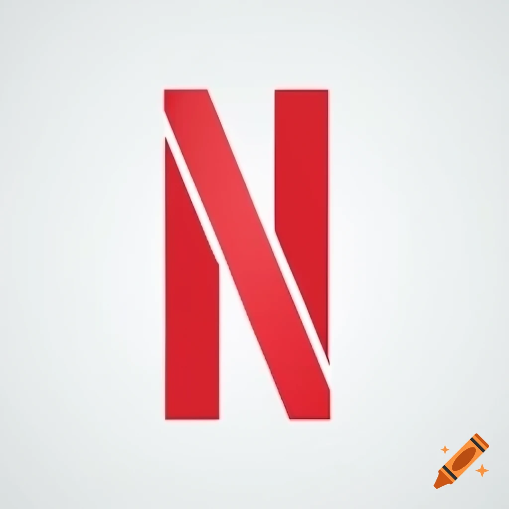 Minimalist Netflix logo design on Craiyon