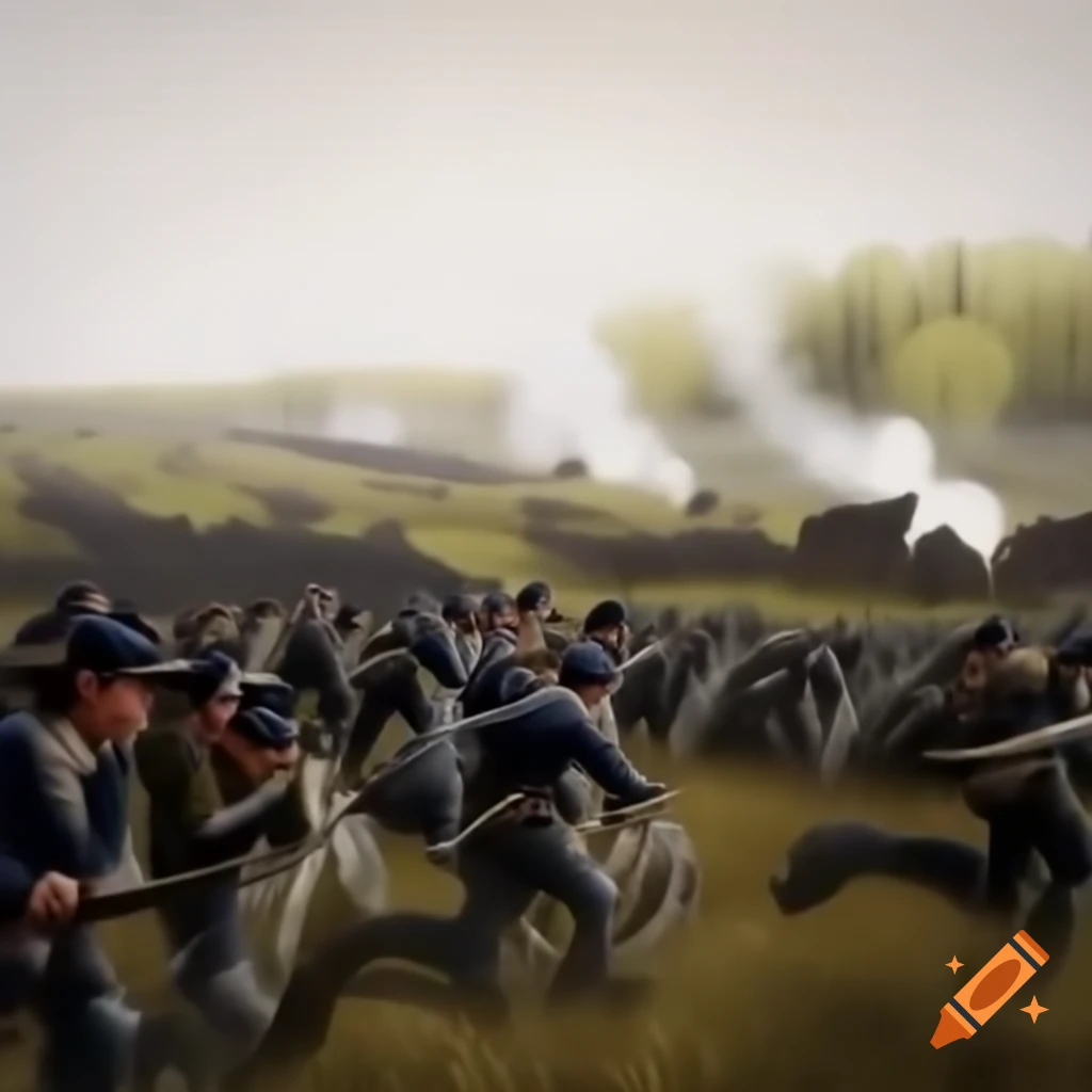 Historical civil war battlefield at gettysburg on Craiyon