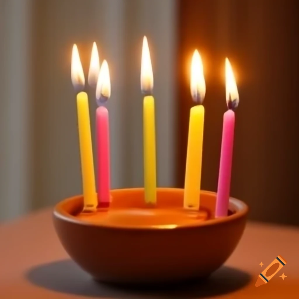 Of 14 Candles Forming A Heart Shape On Craiyon