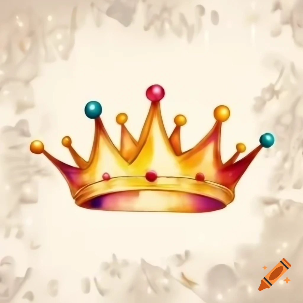 Icon of a space-themed crown on Craiyon