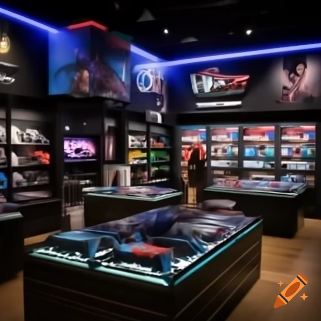 Playstation store interface and video game collection on Craiyon