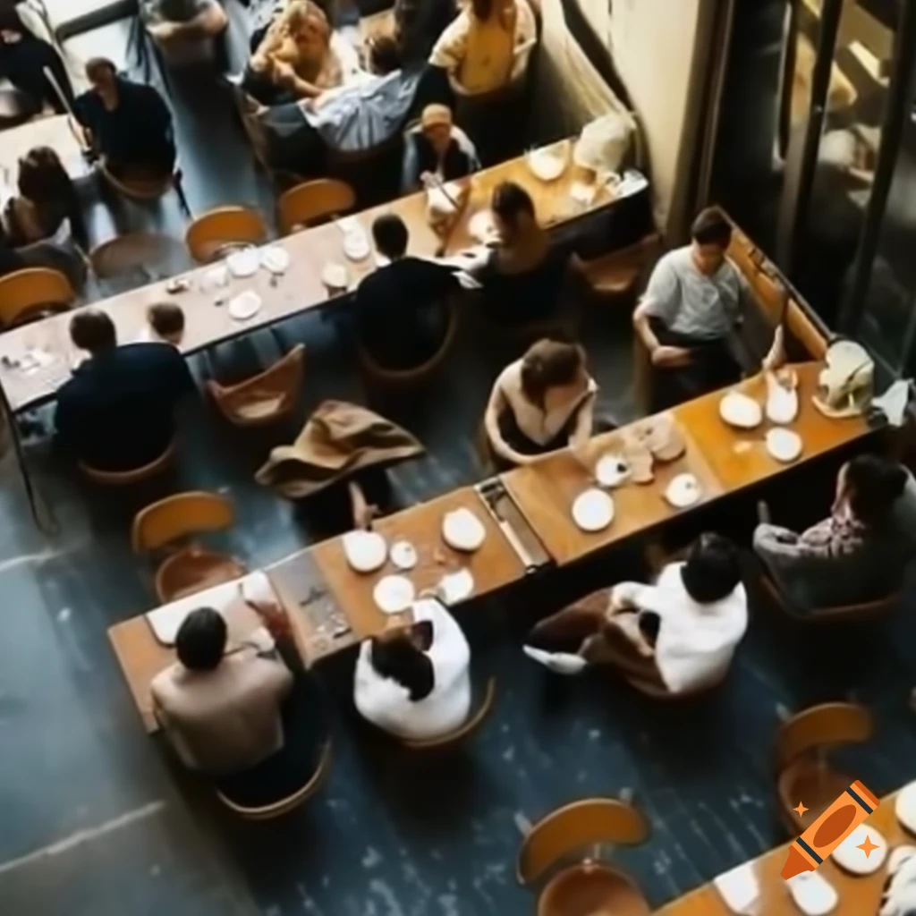 Café scene featuring world leaders and billionaires socializing on Craiyon