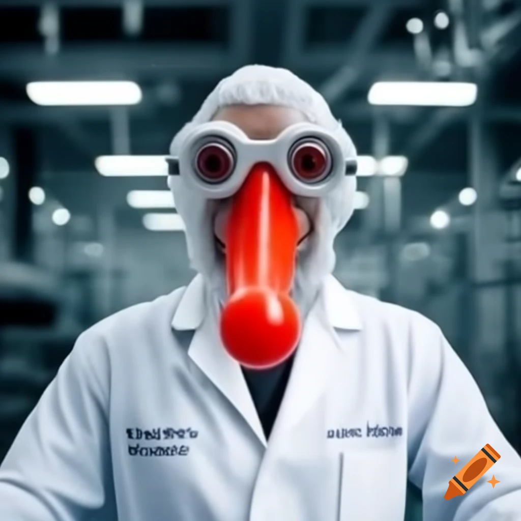 Elite theoretical physics scientist with a red nose on Craiyon