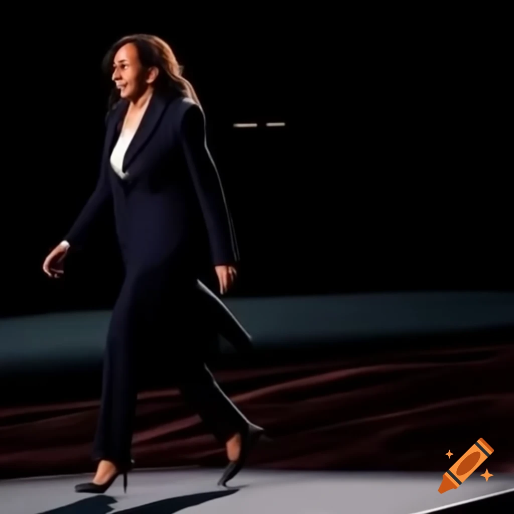 Kamala harris confidently on debate stage, trump hunched and angry at ...