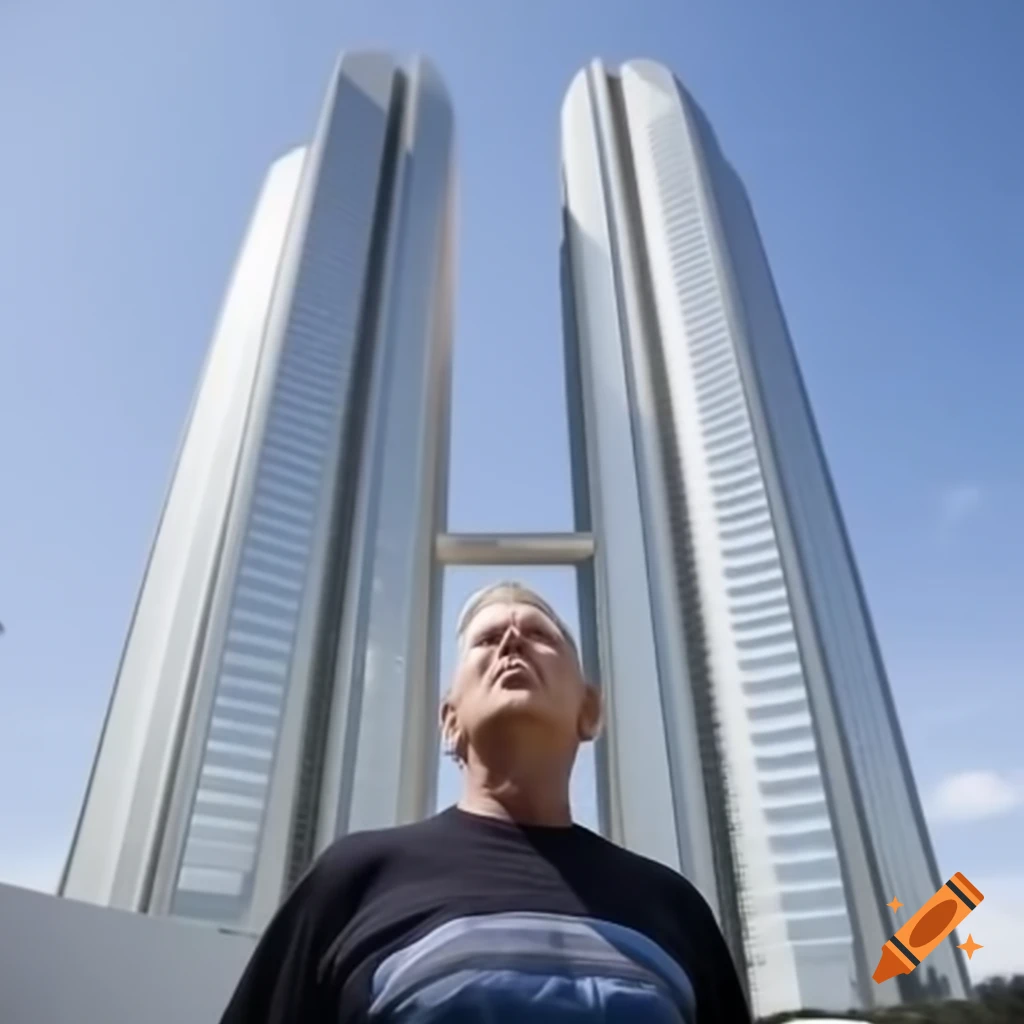 Man attempting to climb skyscraper on Craiyon