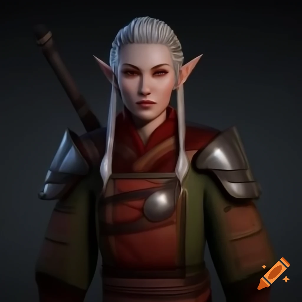 Inquisitor-inspired outfit for female Dalish elf blending medieval and ...