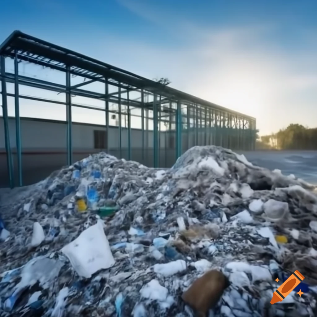 Construction waste recycling facility on Craiyon