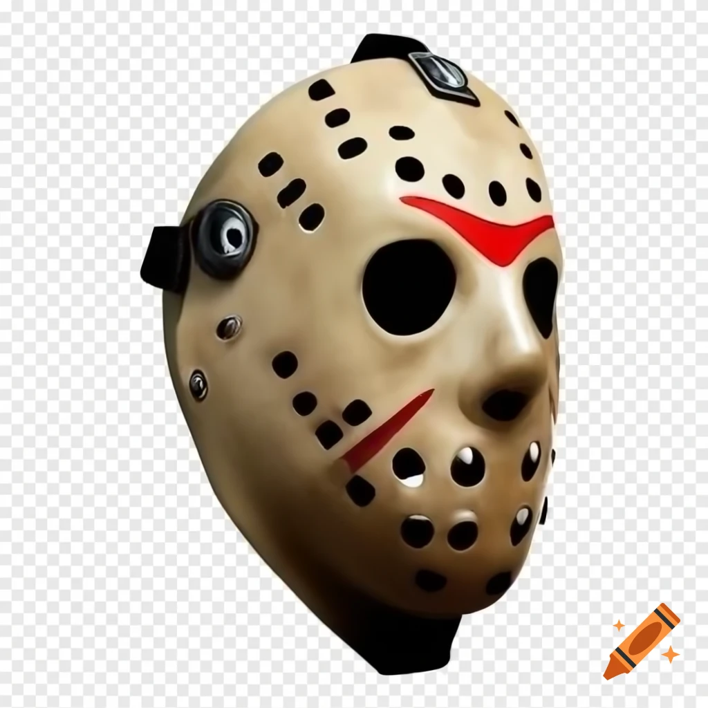 Surfer inspired by jason voorhees character on Craiyon