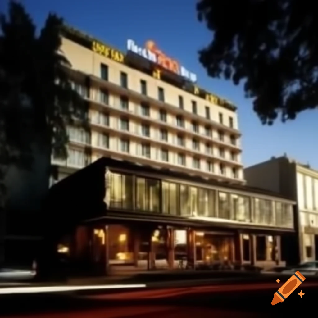 Cozy hotel bedroom featuring modern décor on Craiyon