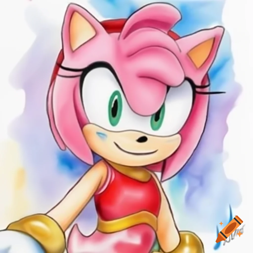 Character klonoa in sleeveless blue turtleneck with crossed arms on Craiyon