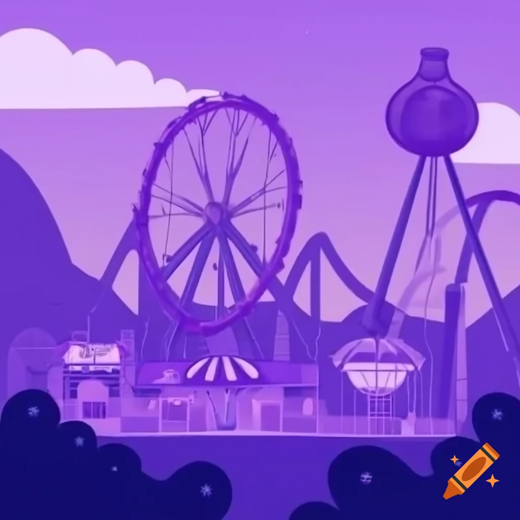 Colorful logo for 'LITTLE LAND OF FUN THEME PARK' with amusement park ...