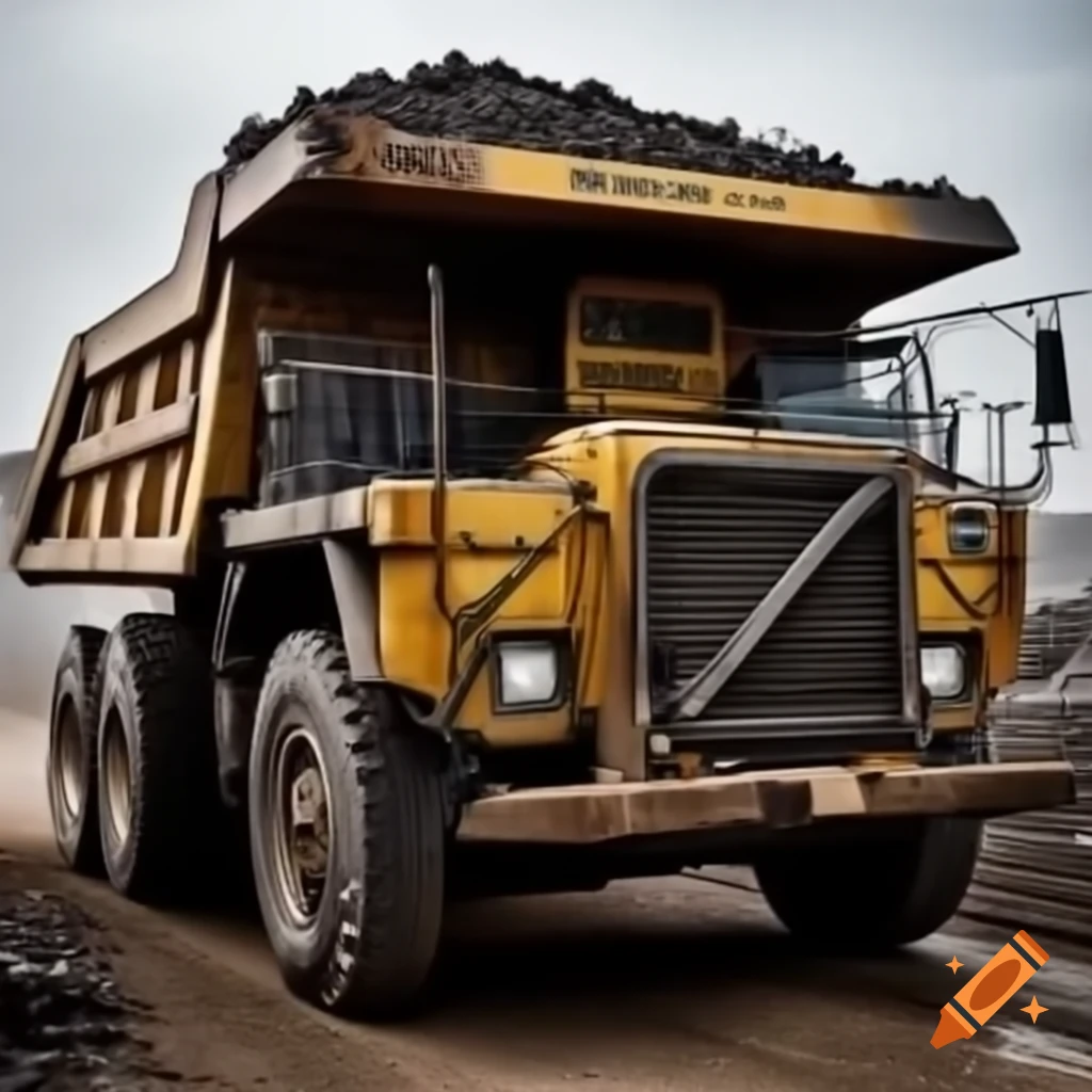 Dump truck featuring the name al ayuni on Craiyon