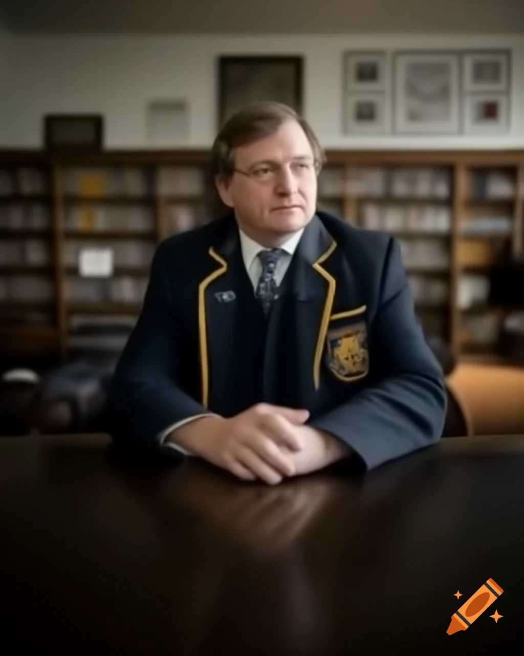 Introduction of school principal to classroom on Craiyon