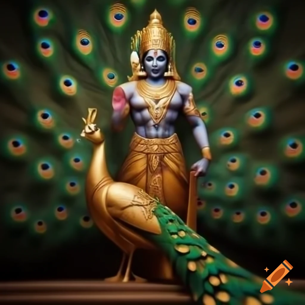 Lord krishna with dark bluish complexion and radiant smile, symbolizing ...