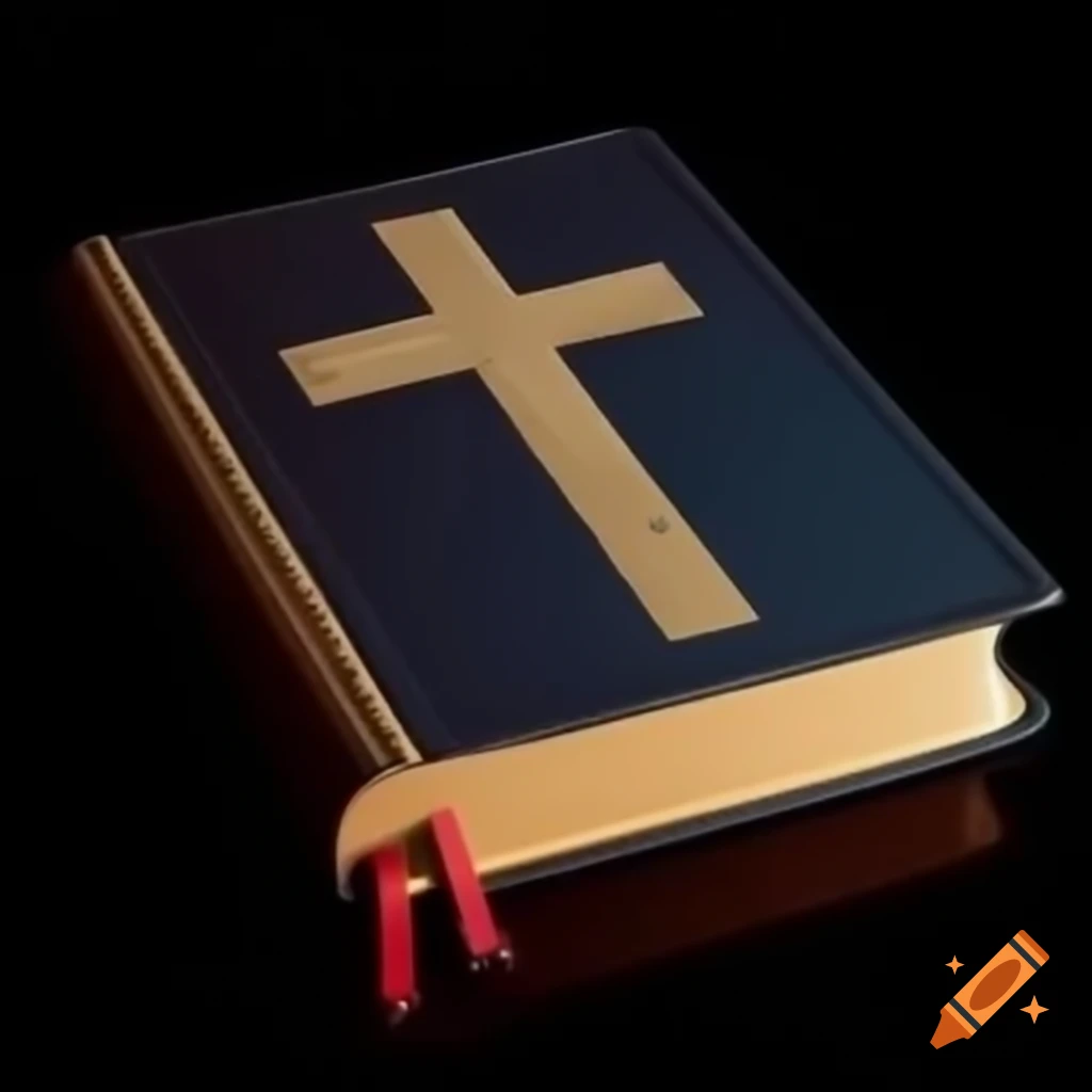 Distressed American flag with a black Christian cross overlay. on Craiyon