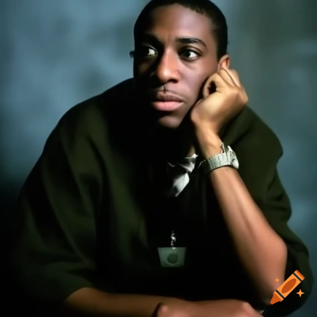 Self-portrait of fictional African-American rapper Amsi Donaciano ...