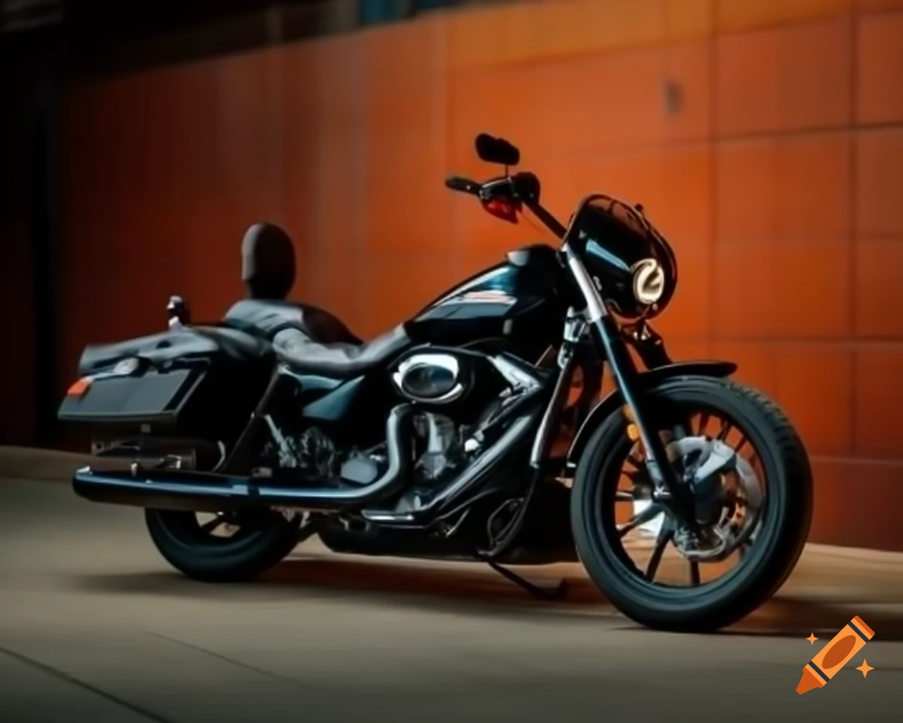 Harley Davidson Street Rod 750 Black With A Toyota Supra In India