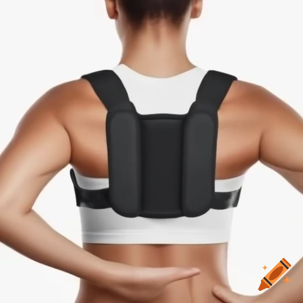 Woman showcasing lordosis with emphasis on her spine on Craiyon