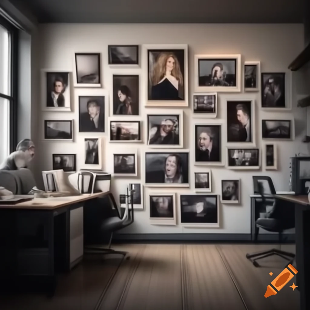 Bedroom wall adorned with photographs of singer Taylor Swift in ...