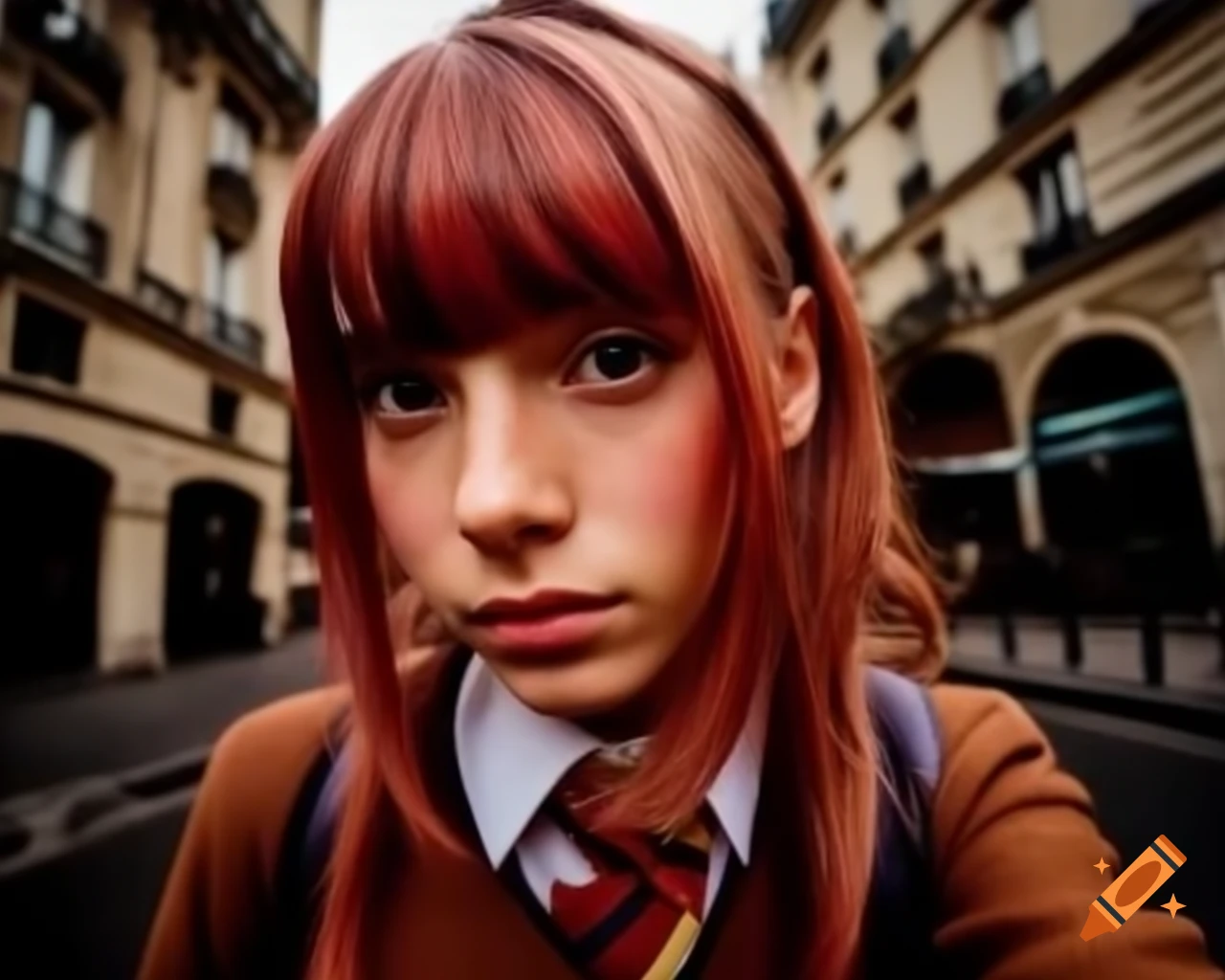 Hyper-realistic selfie of monika from doki doki literature club in ...