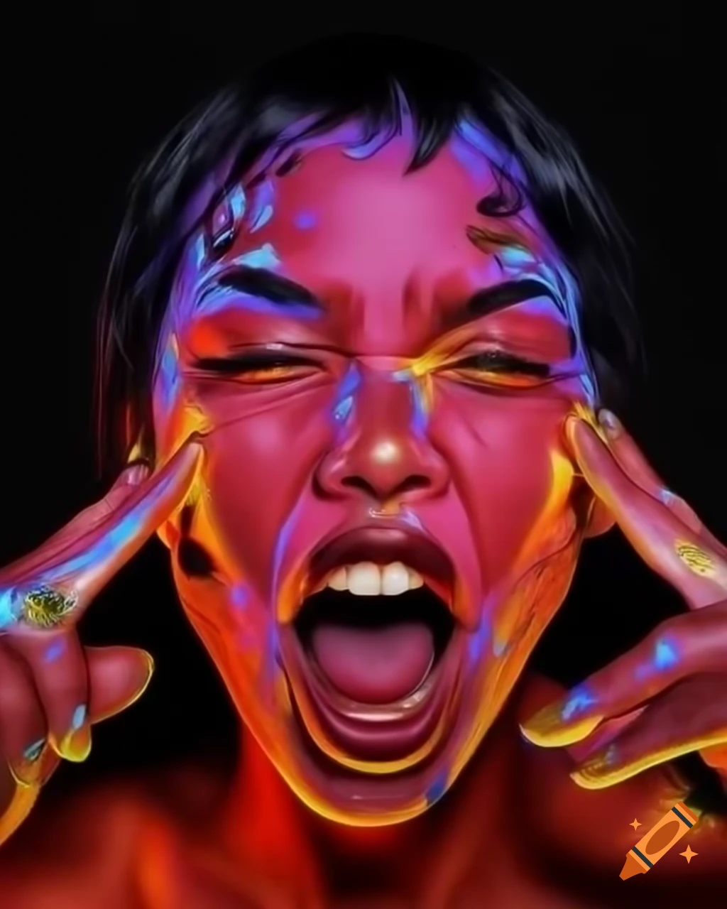 Vibrant portrait of pop icon anitta showcasing charisma and energy on ... Vibrant portrait of pop icon anitta showcasing charisma and energy on ...