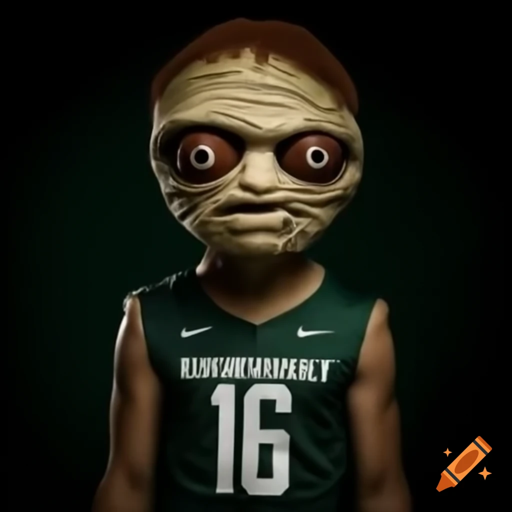 Kylian mbappe wearing a ninja turtle mask on Craiyon