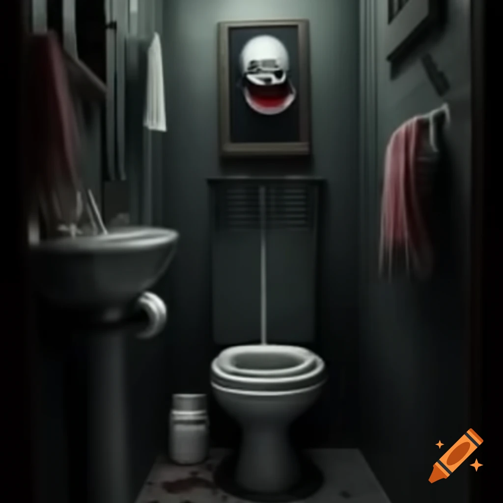 Ninja sitting on toilet casually holding a cup on Craiyon