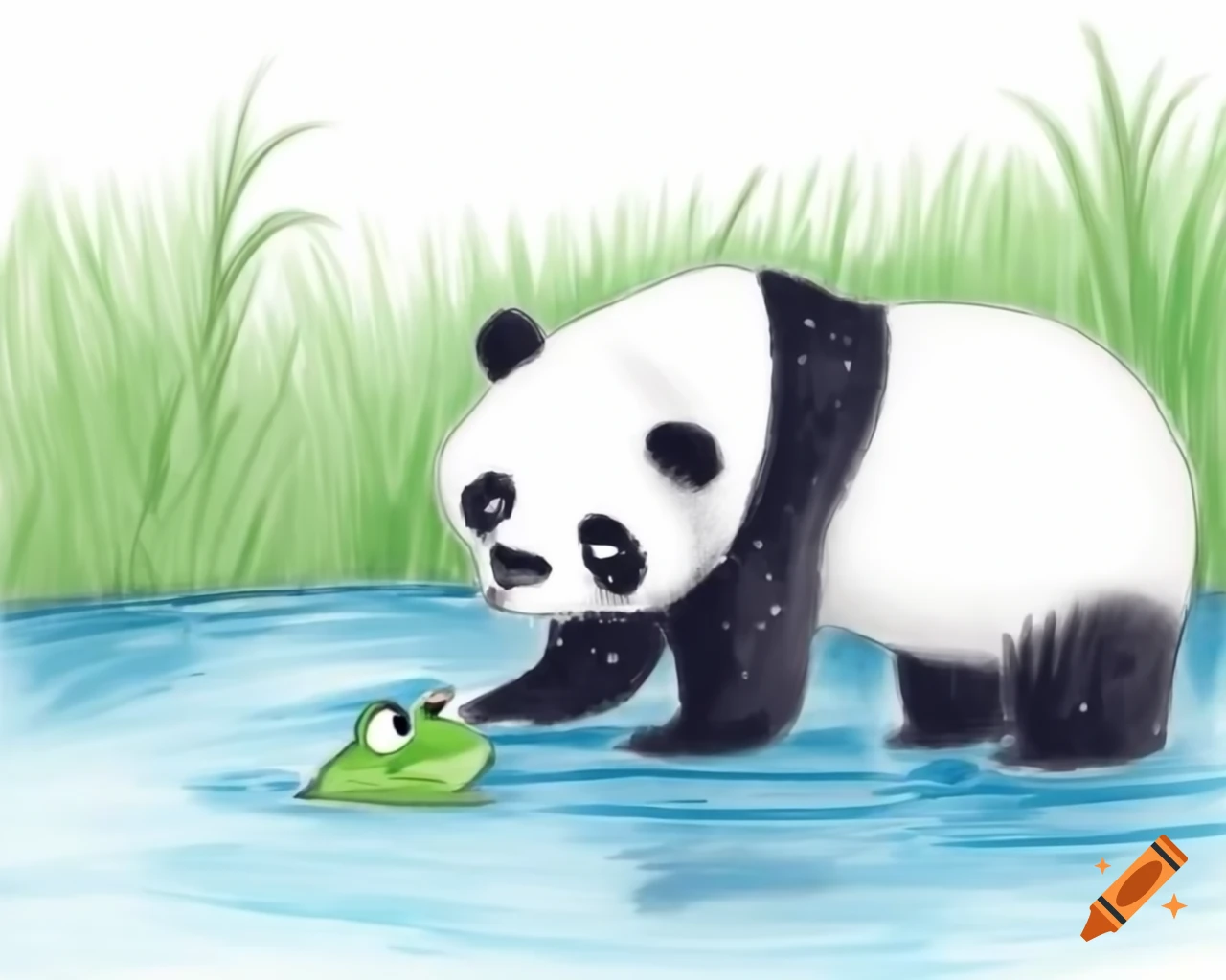 2-year-old panda climbing into cozy bed with blanket and stuffed turtle ...