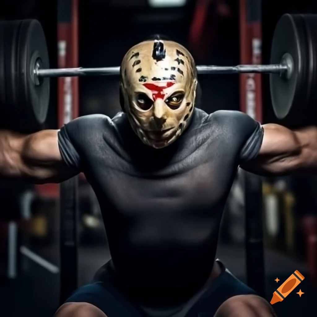 Jason voorhees in santa hat next to gst/hst sign on Craiyon