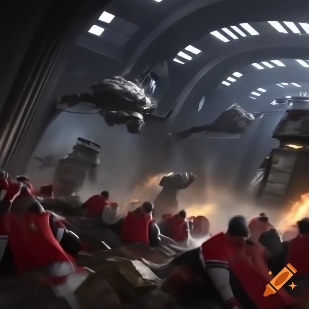 Gallifrey Timelords Chancellery Guards in battle with futuristic ...