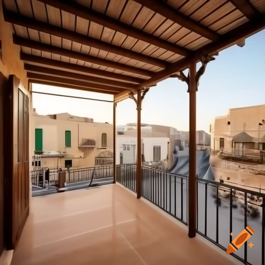 Spacious second floor apartment balcony overlooking streets of Chania ...