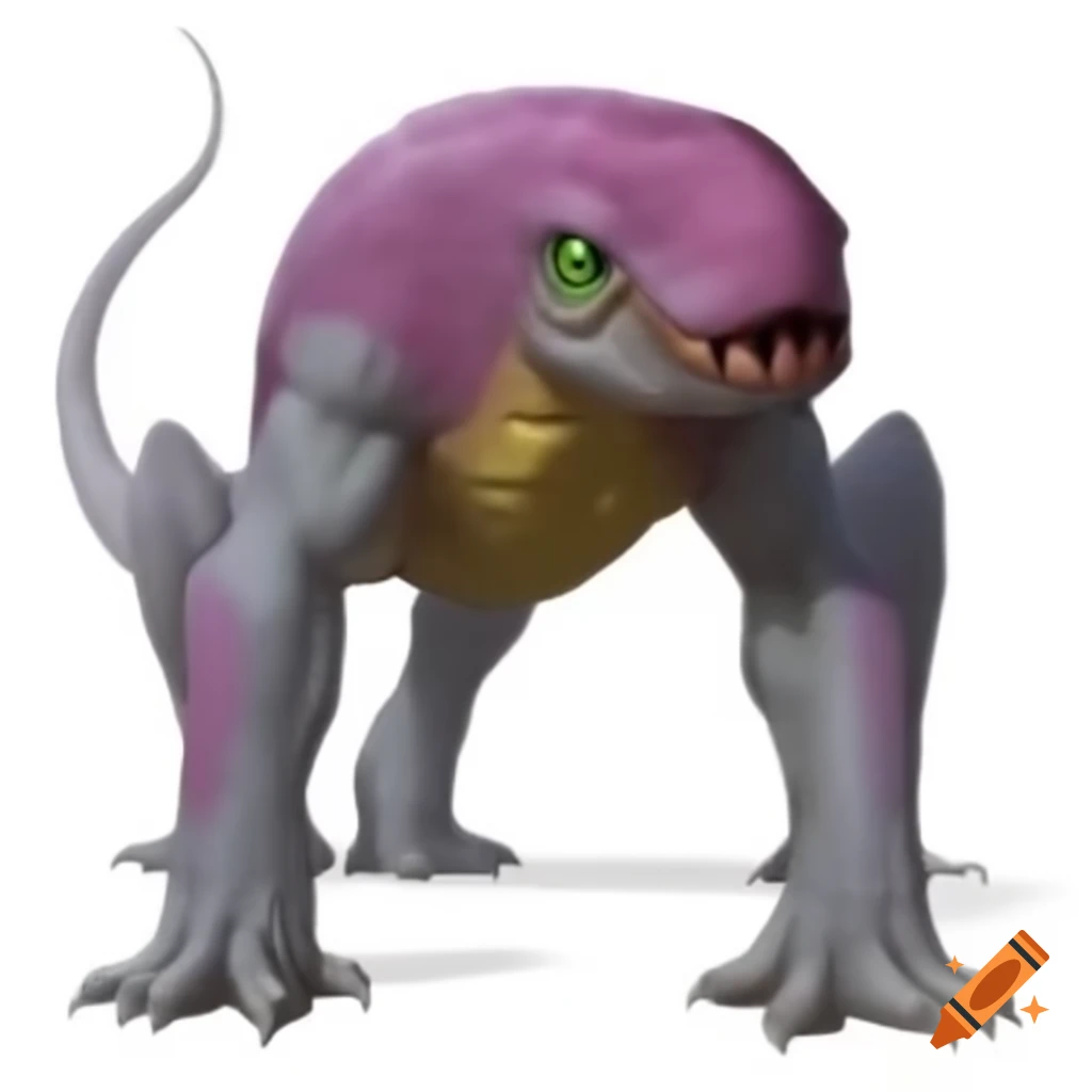 Realistic depiction of grey-skinned reptilian extraterrestrial creature ...