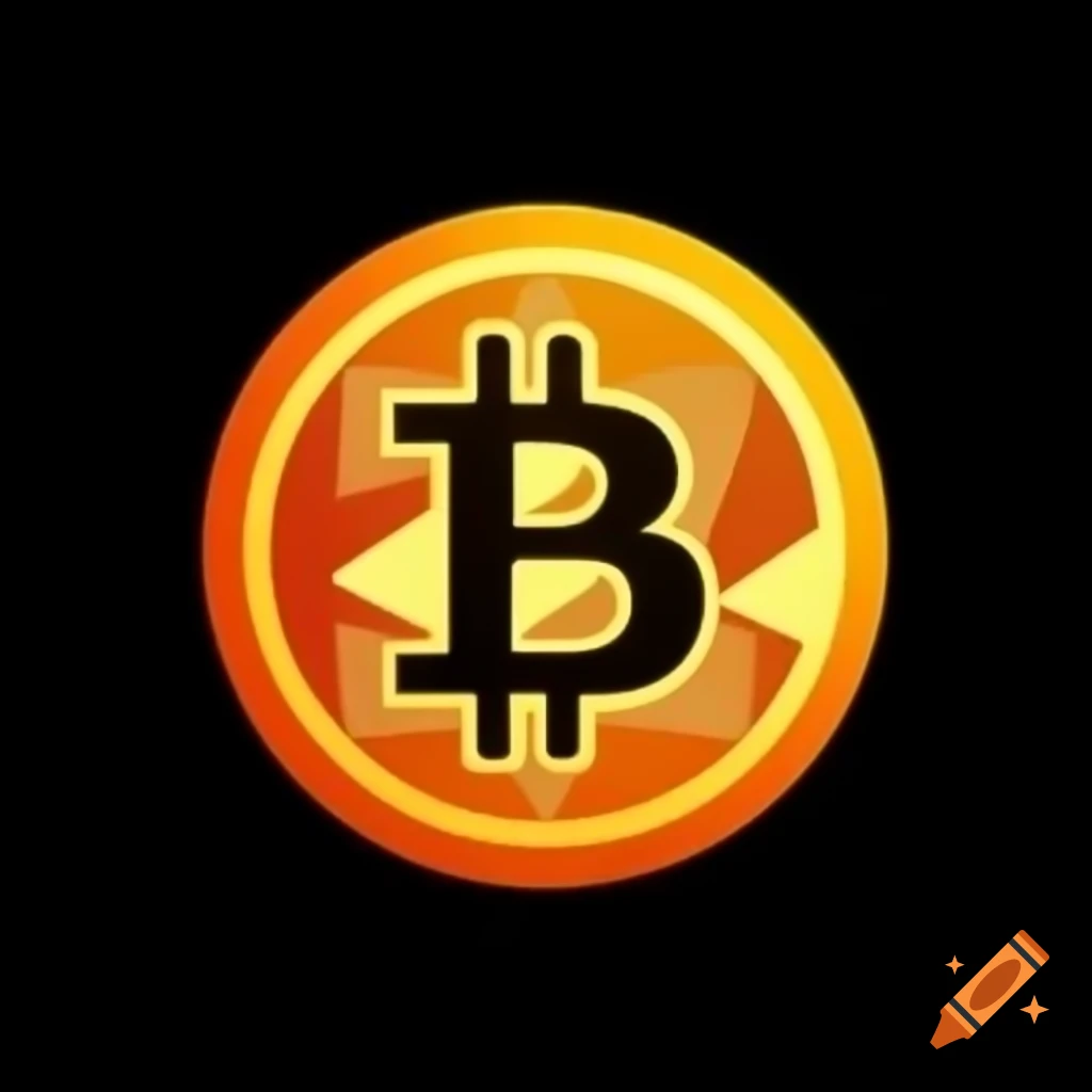 Bitcoin logo emblem on Craiyon