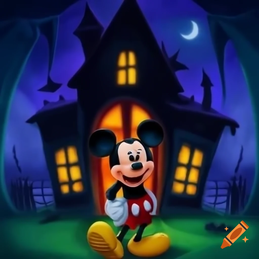 Disney character stitch playing piano on Craiyon