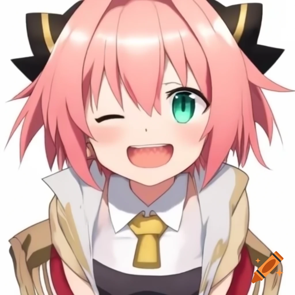 Astolfo from Fate in casual outfit showcasing midriff on Craiyon