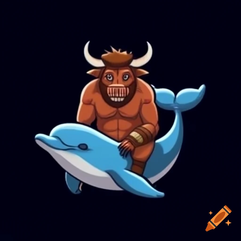 Chibi style minotaur character illustration on Craiyon