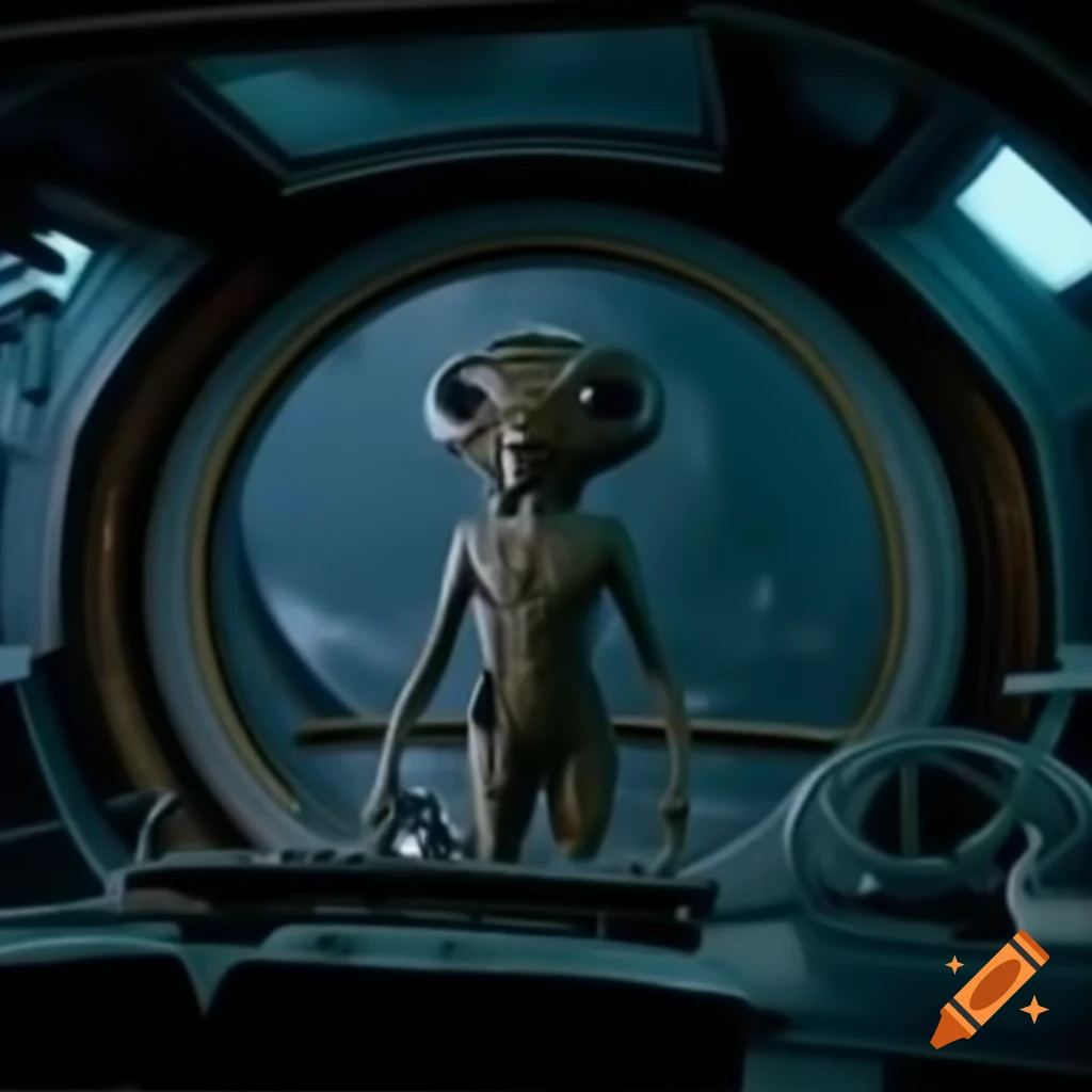 Interior of an alien spaceship on Craiyon