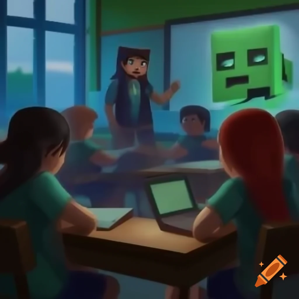 Contrast of rural classroom with dilapidated facilities and urban well-equipped classroom on Craiyon