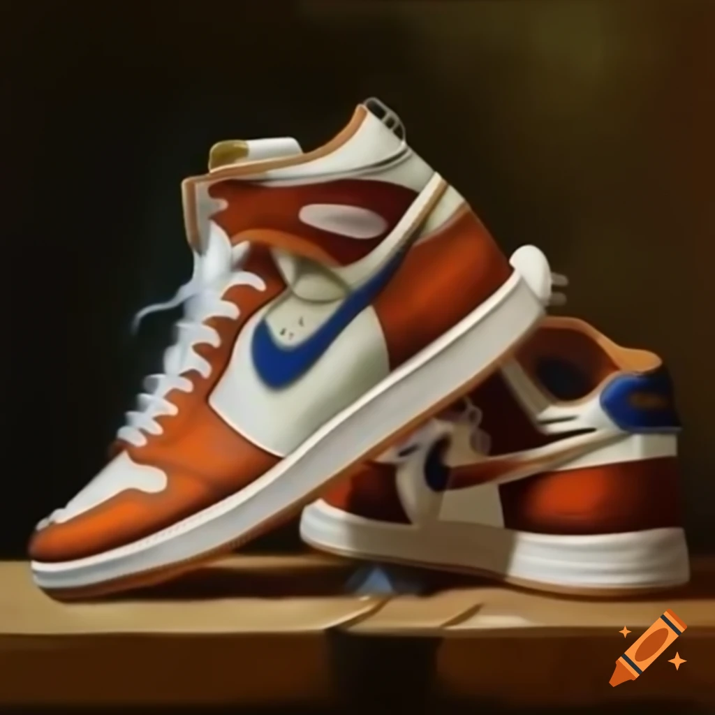 Stylish sneakers displayed for footwear fashion on Craiyon