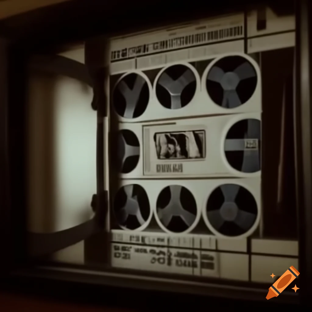 Vintage film reel featuring the word 'rousirah' with classic cinematic ...