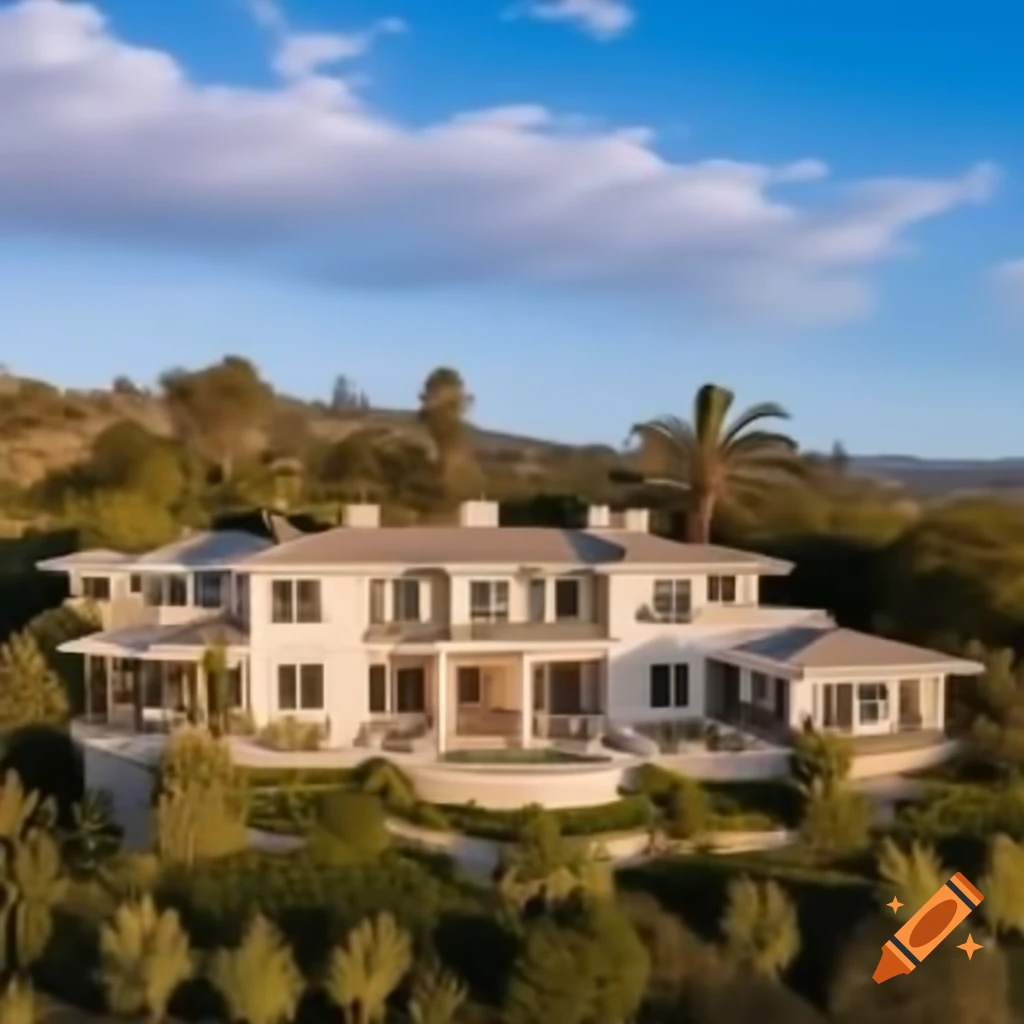 Luxury multi-million dollar mansion in California on Craiyon