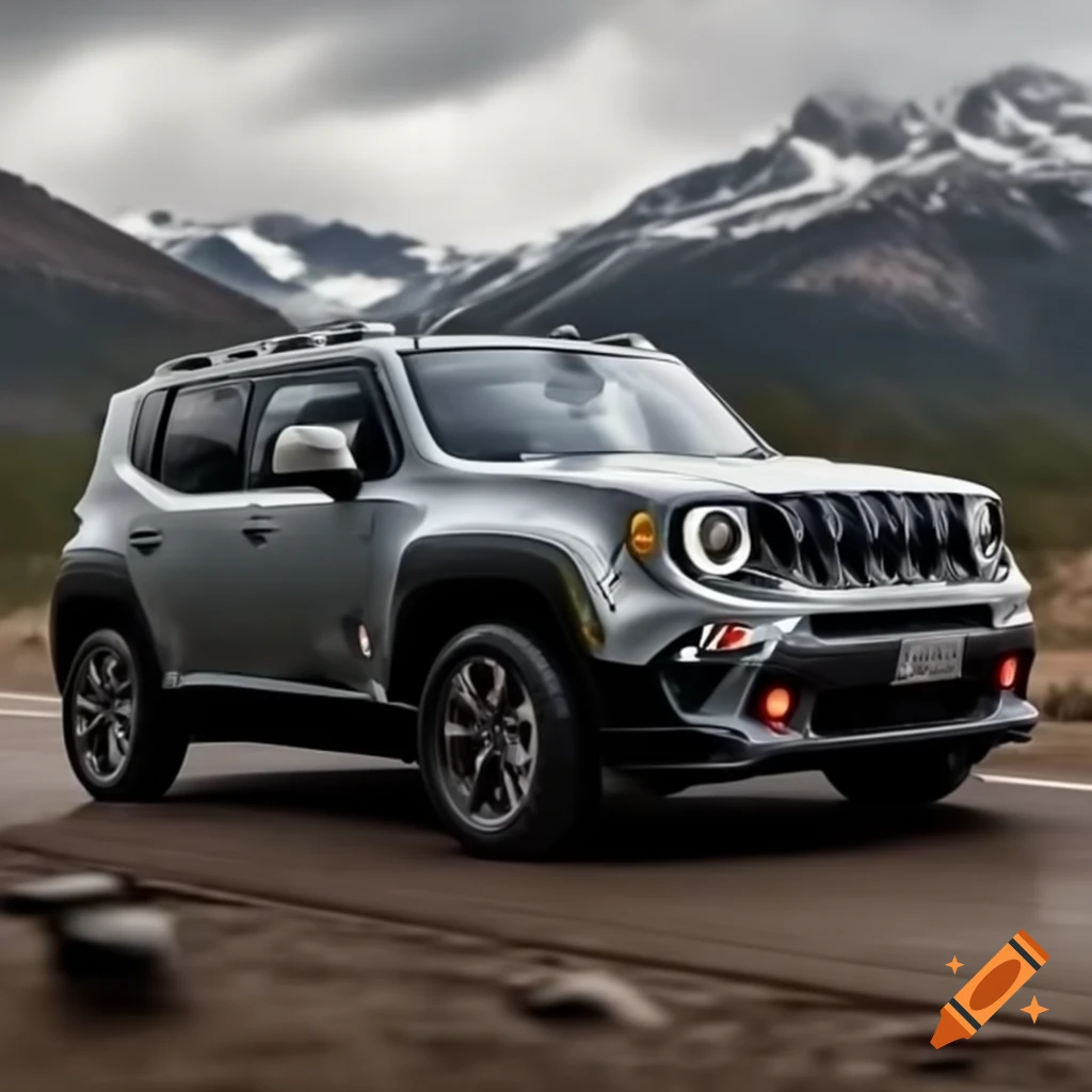 Cozy log cabin with stone chimney in swiss alps at sunset, rugged jeep ...