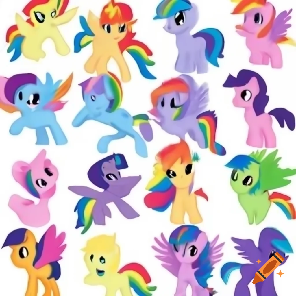 My Little Pony characters Twilight Sparkle and Rainbow Dash with Hot ...