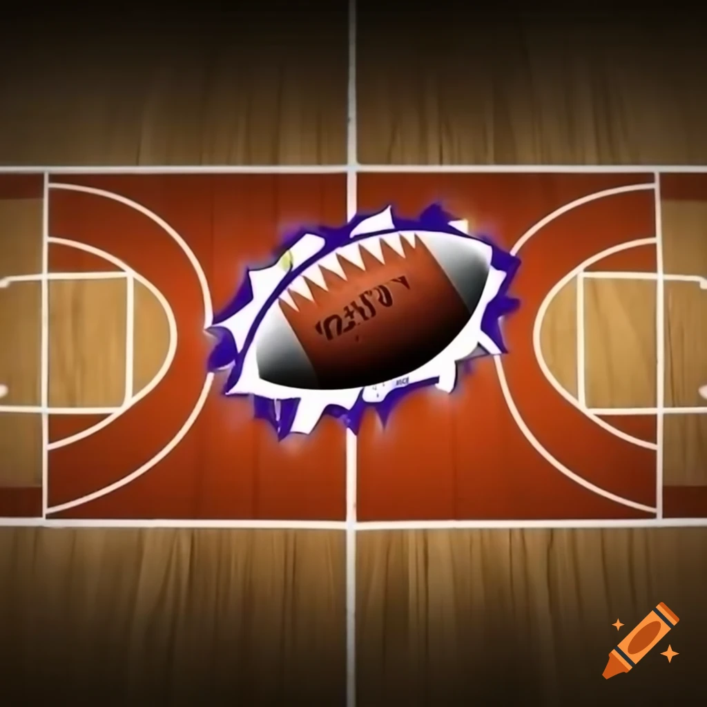 Basketball gameplay action on Craiyon