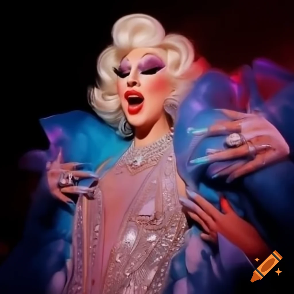 RuPaul's Drag Race promo look featuring Echo Diamond in vintage ...