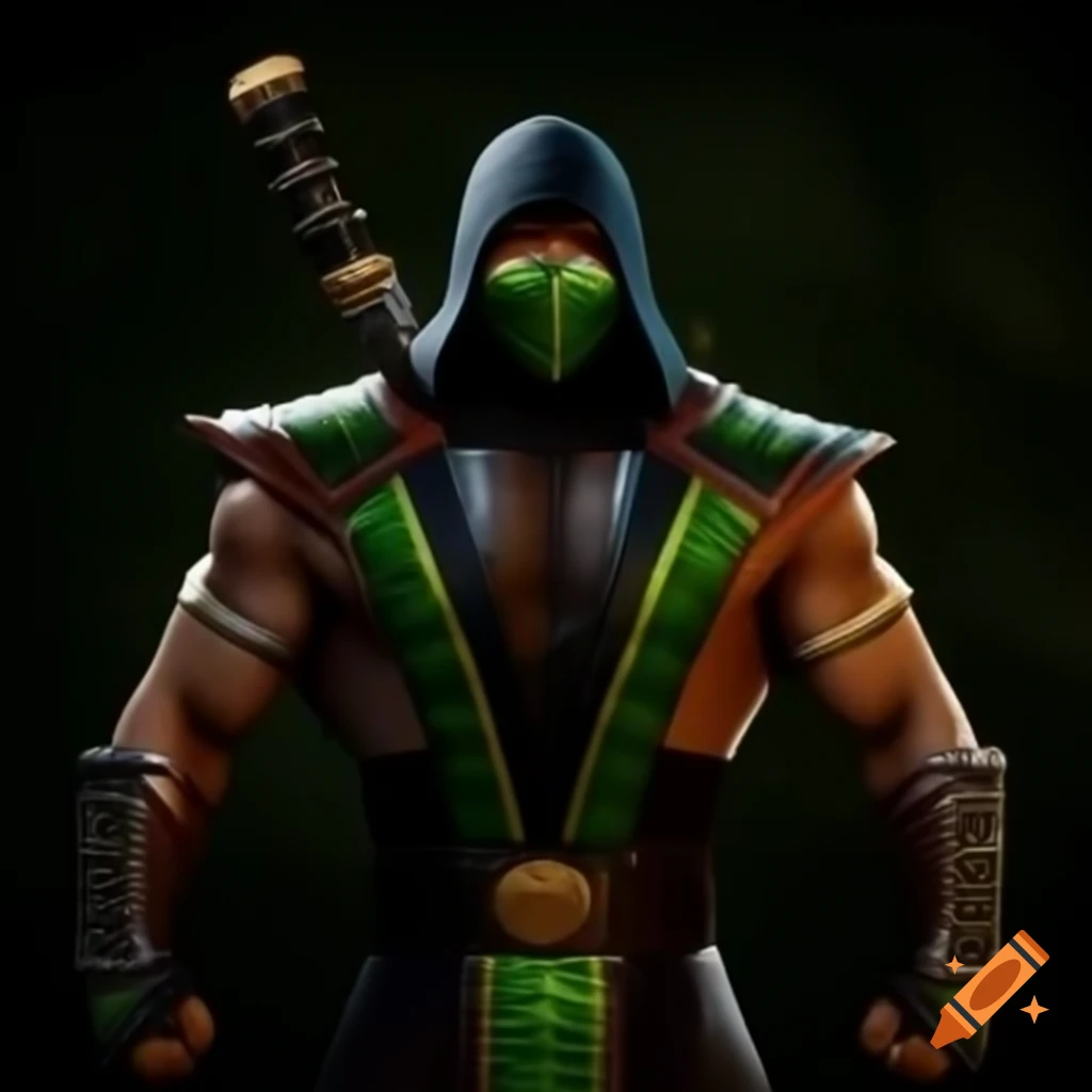 Scorpion from mortal kombat practicing his finisher move, the senda on ...