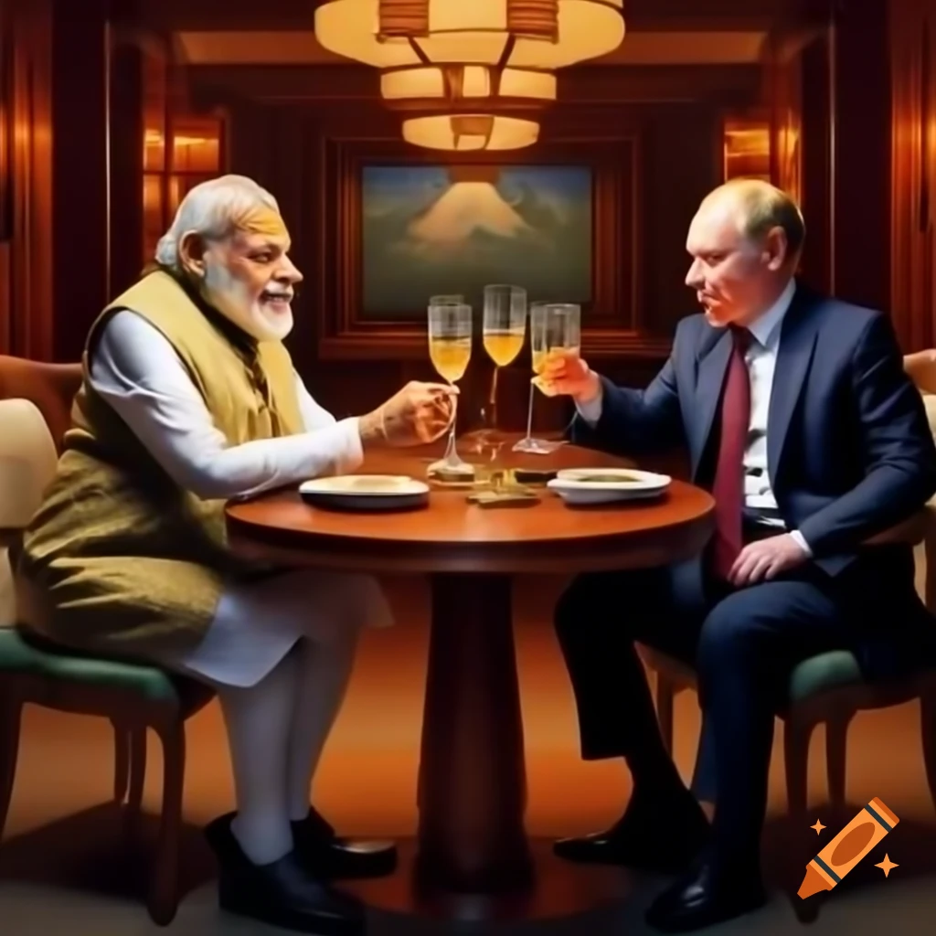 Leaders xi jinping, narendra modi, and vladimir putin at round table ...