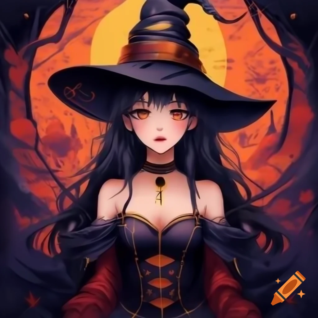 ANIME WITCH on Craiyon