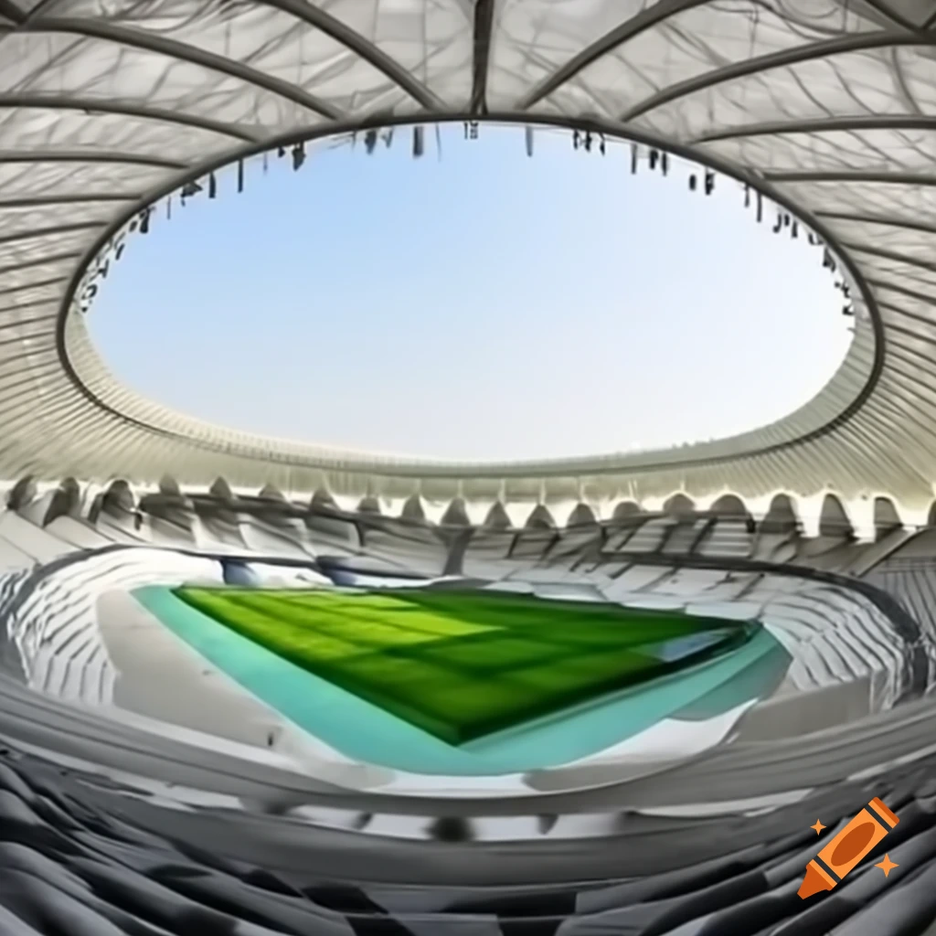 Hazaa bin zayed stadium in uae on Craiyon