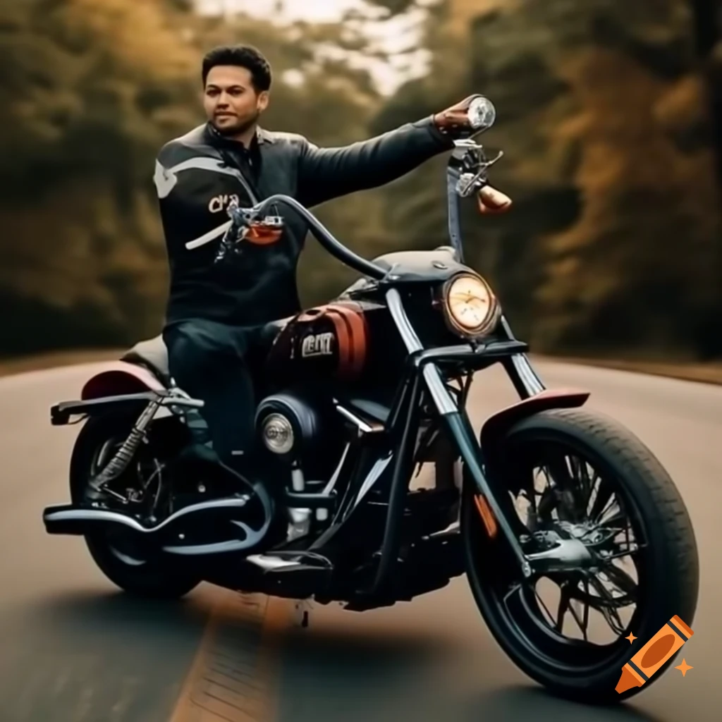 Monk in orange robes riding motogp on a racetrack on Craiyon